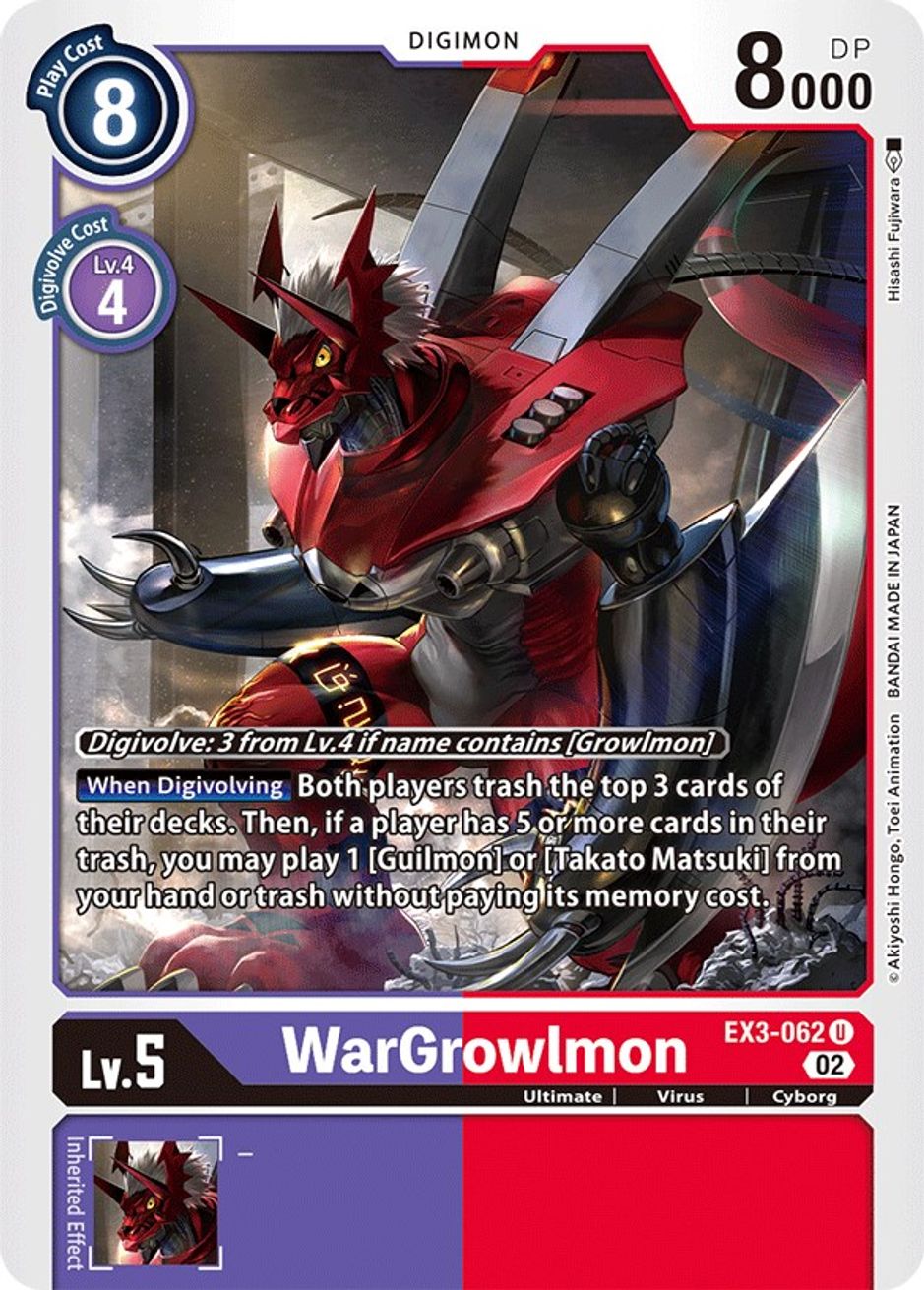 WarGrowlmon - Draconic Roar - Digimon Card Game