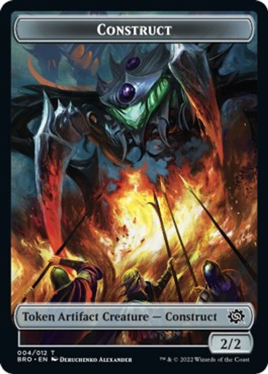 Construct Token (004) - The Brothers' War - Magic: The Gathering Construct Token (004) - The Brothers' War - Magic: The Gathering