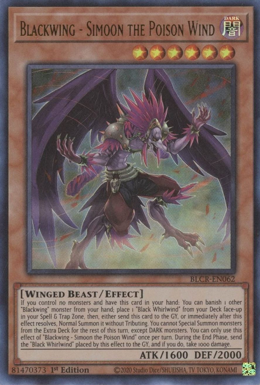 Blackwing - Simoon the Poison Wind - Battles of Legend: Crystal Revenge ...
