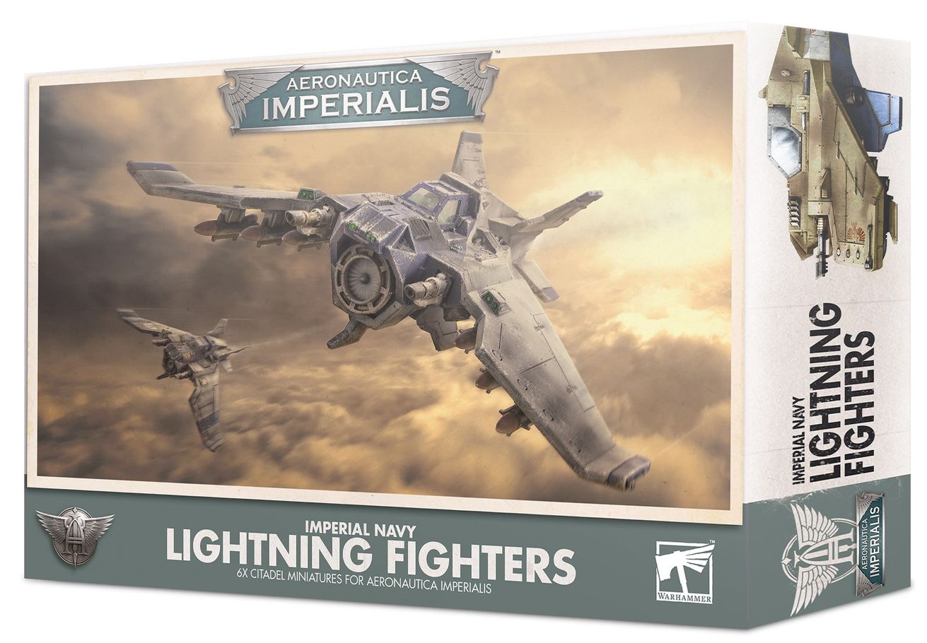 Aeronautica Imperialis - Imperial Navy Lightning Fighters - Warhammer ...