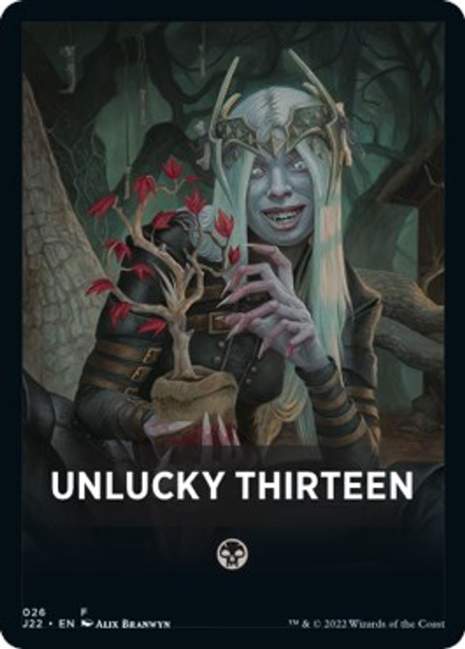 Unlucky Thirteen Theme Card - Jumpstart 2022 - Magic: The Gathering