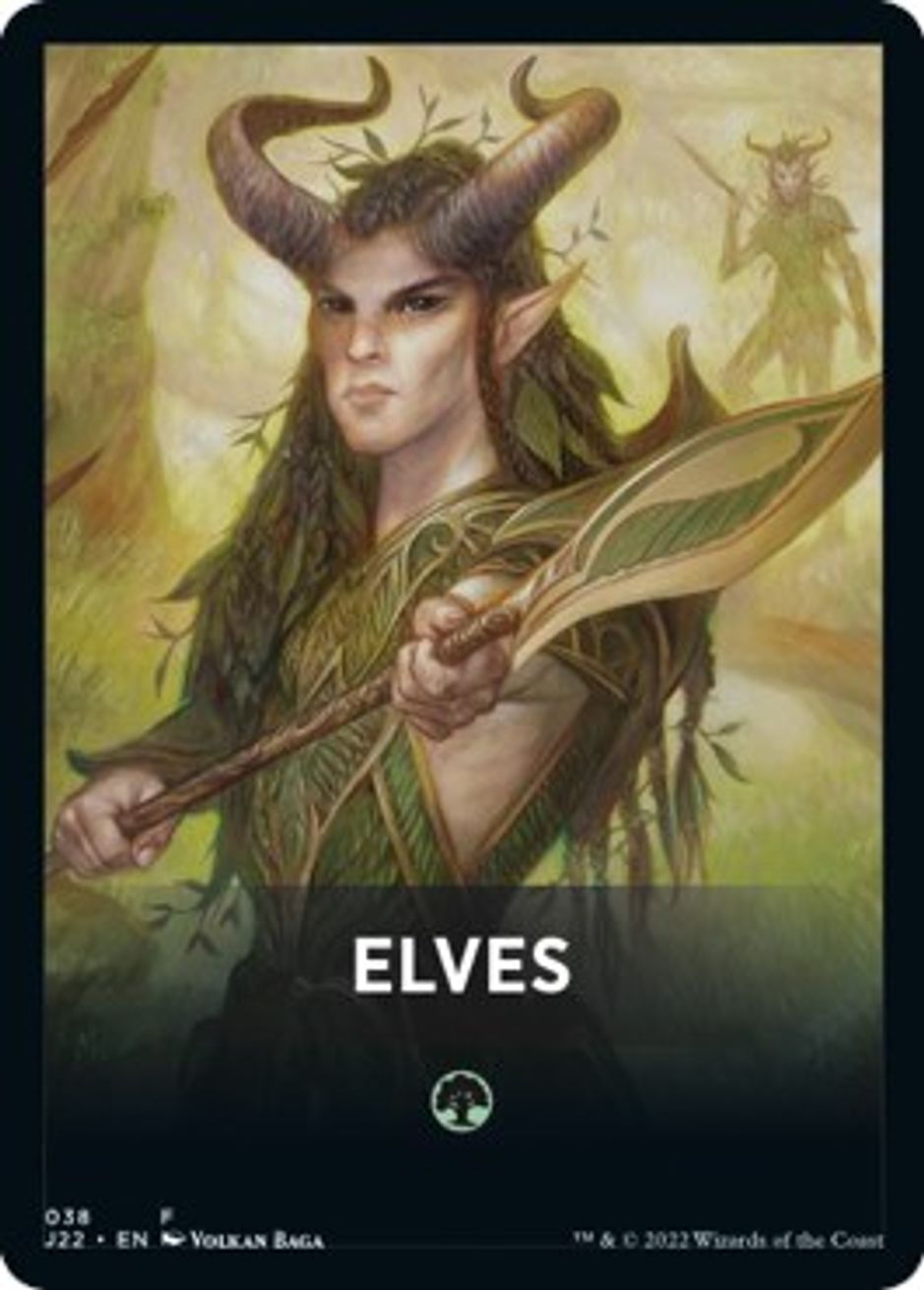 Elves Theme Card - Jumpstart 2022 - Magic: The Gathering