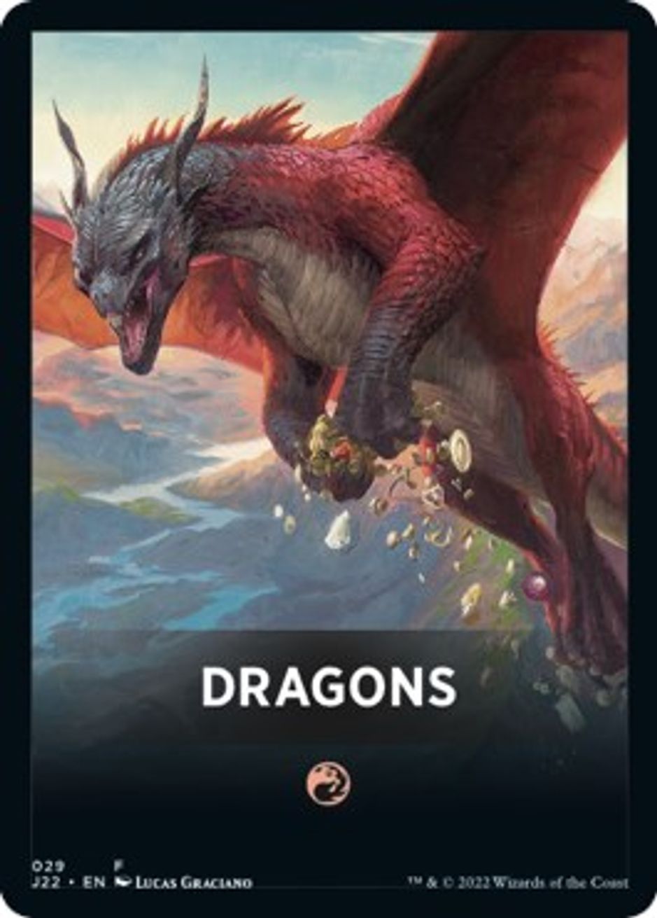 Dragons Theme Card - Jumpstart 2022 - Magic: The Gathering