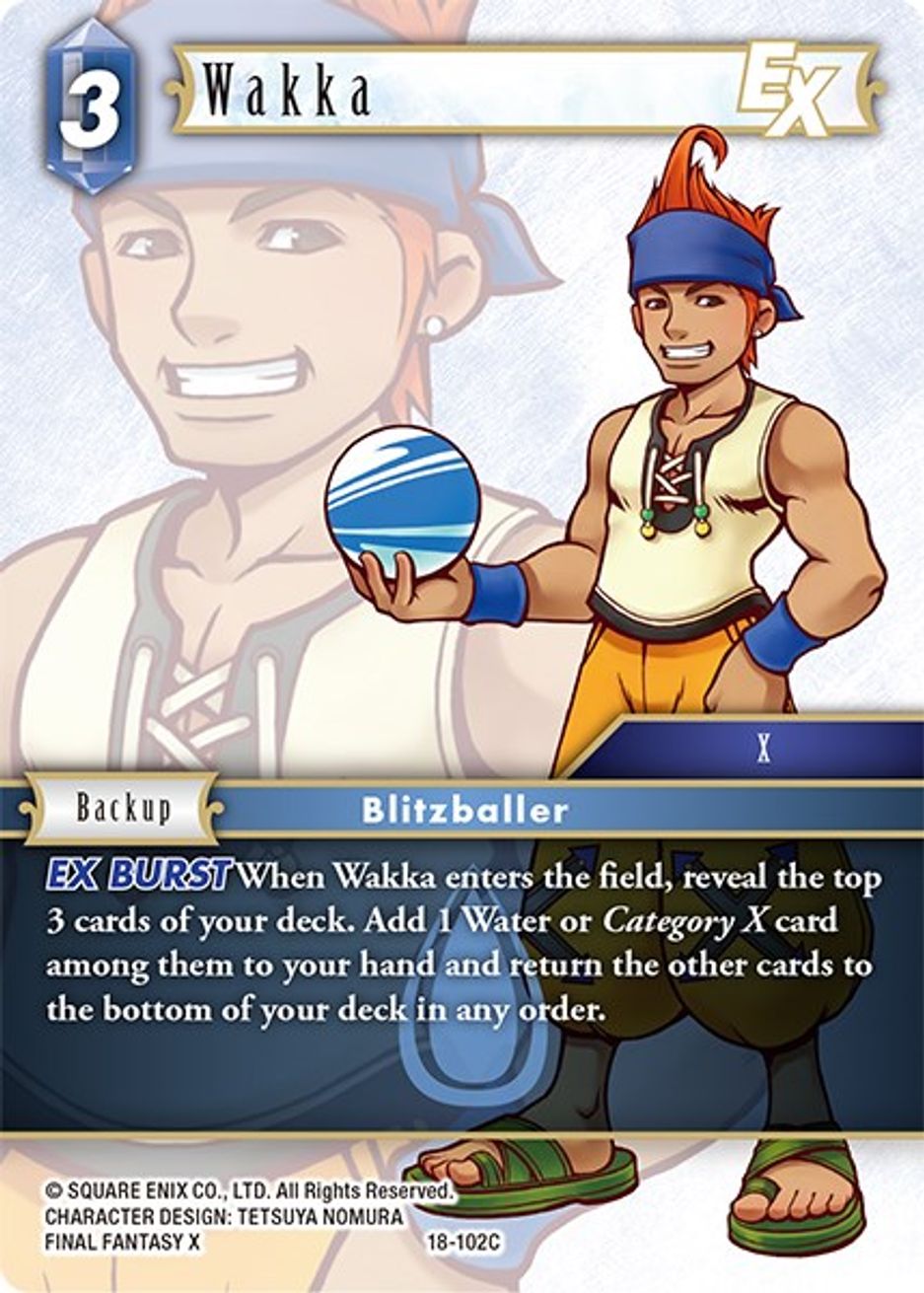 Wakka EX - Resurgence of Power - Final Fantasy TCG