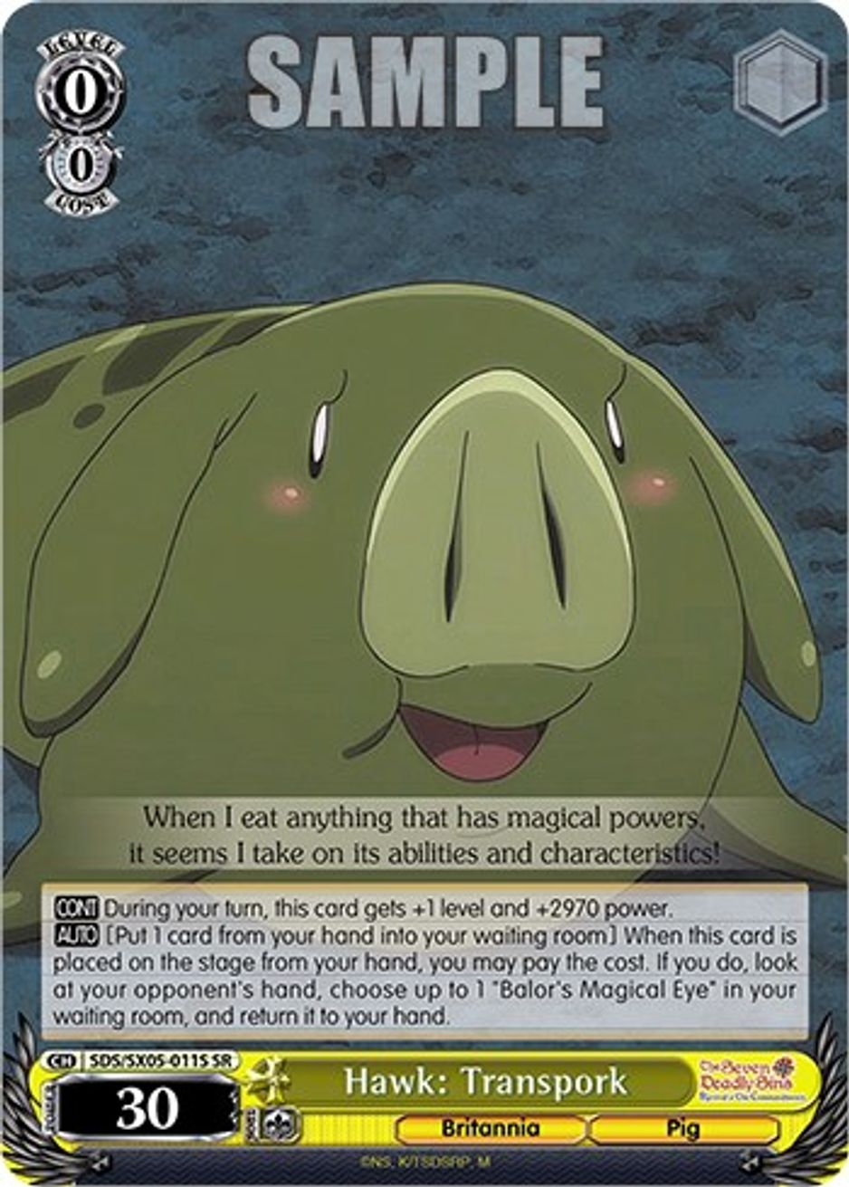 Hawk: Transpork (SR) - The Seven Deadly Sins: Revival of The ...
