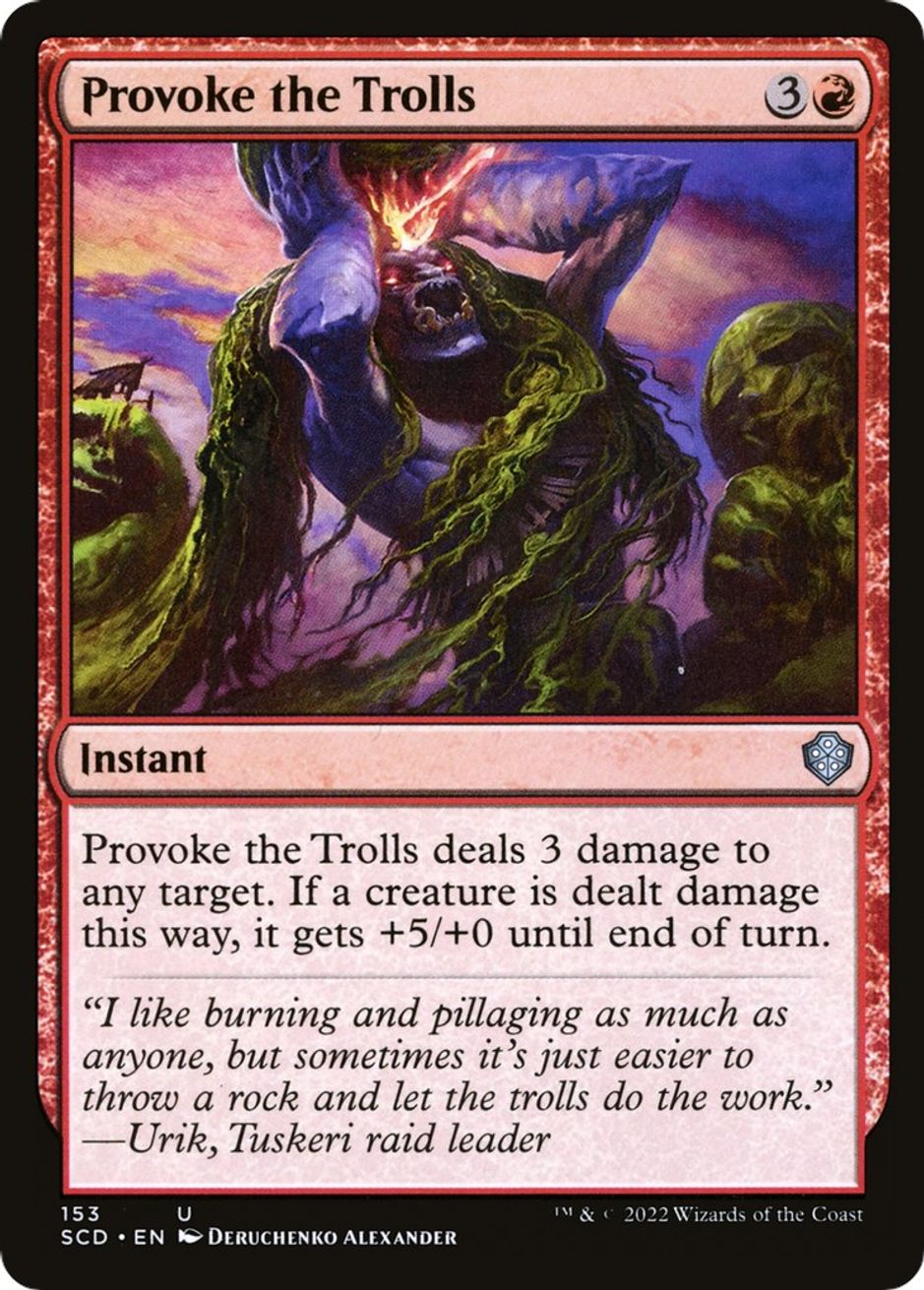 Provoke the Trolls - Starter Commander Decks - Magic: The Gathering