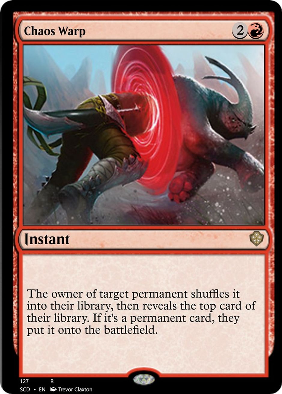 Chaos Warp - Starter Commander Decks - Magic: The Gathering