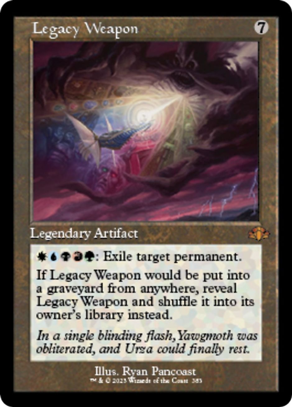 Legacy Weapon (Retro Frame) - Dominaria Remastered - Magic: The Gathering