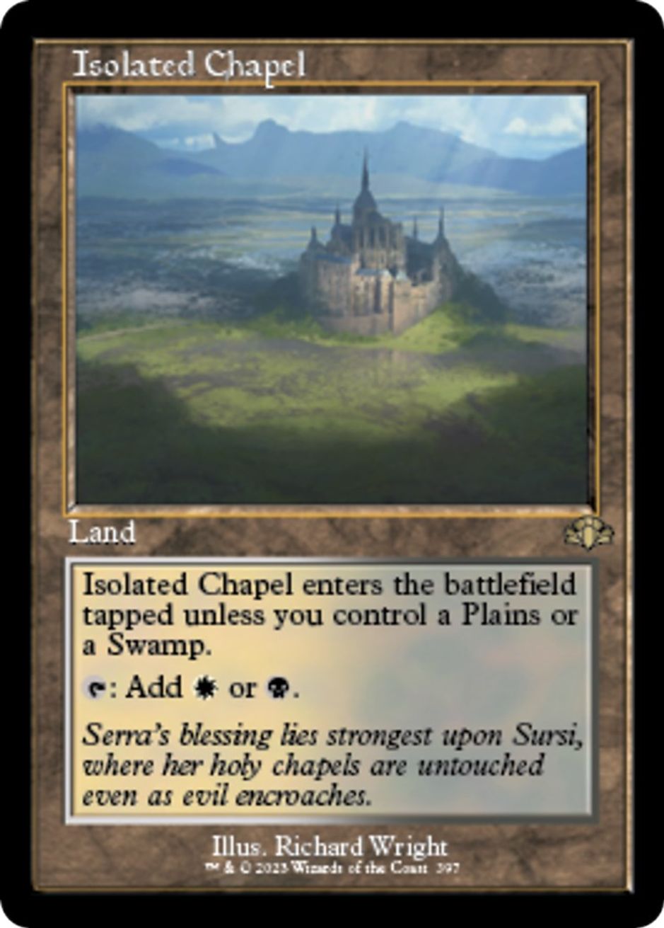 Isolated Chapel (Retro Frame) - Dominaria Remastered - Magic: The Gathering