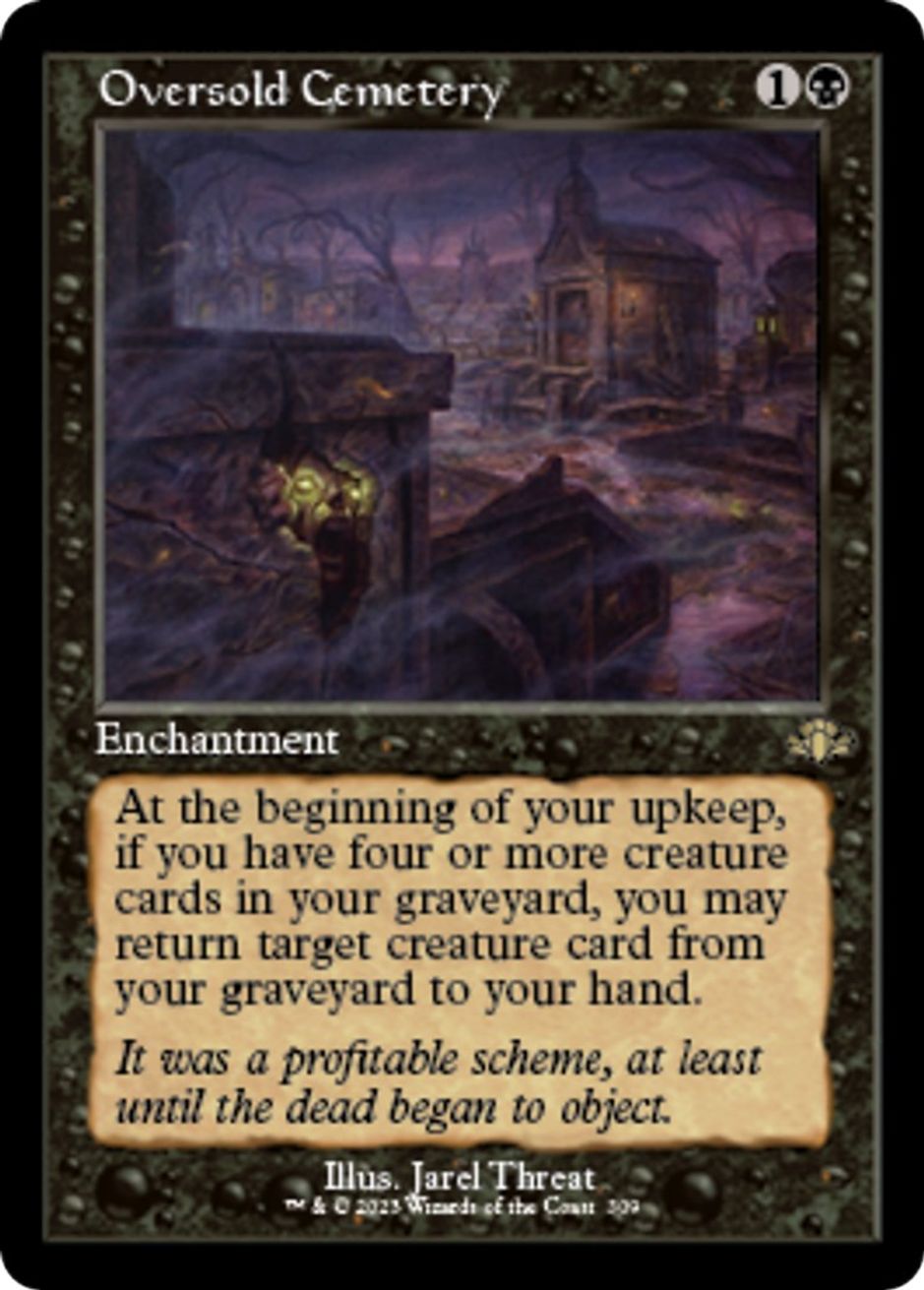 Oversold Cemetery (Retro Frame) - Dominaria Remastered - Magic: The Gathering