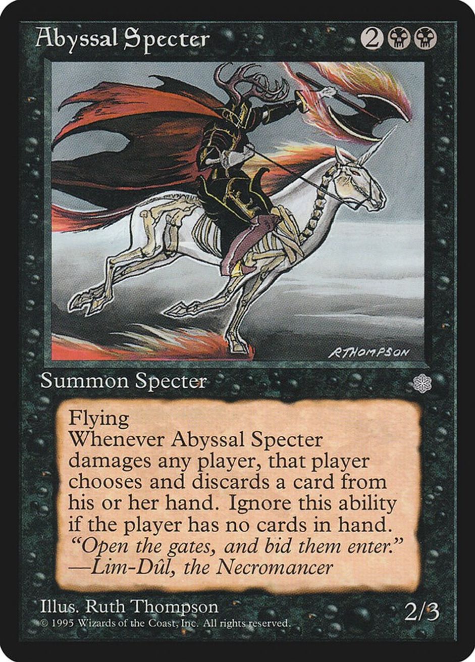 Abyssal Specter - Ice Age - Magic: The Gathering