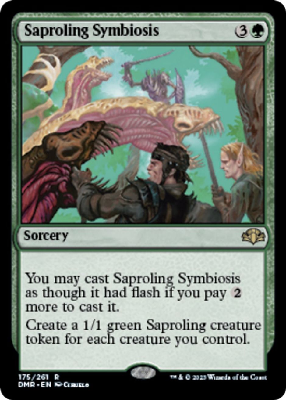 Saproling Symbiosis - Dominaria Remastered - Magic: The Gathering