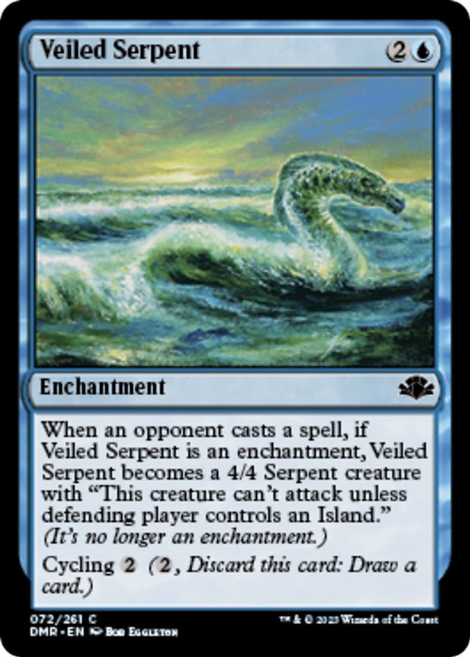 Veiled Serpent - Dominaria Remastered - Magic: The Gathering