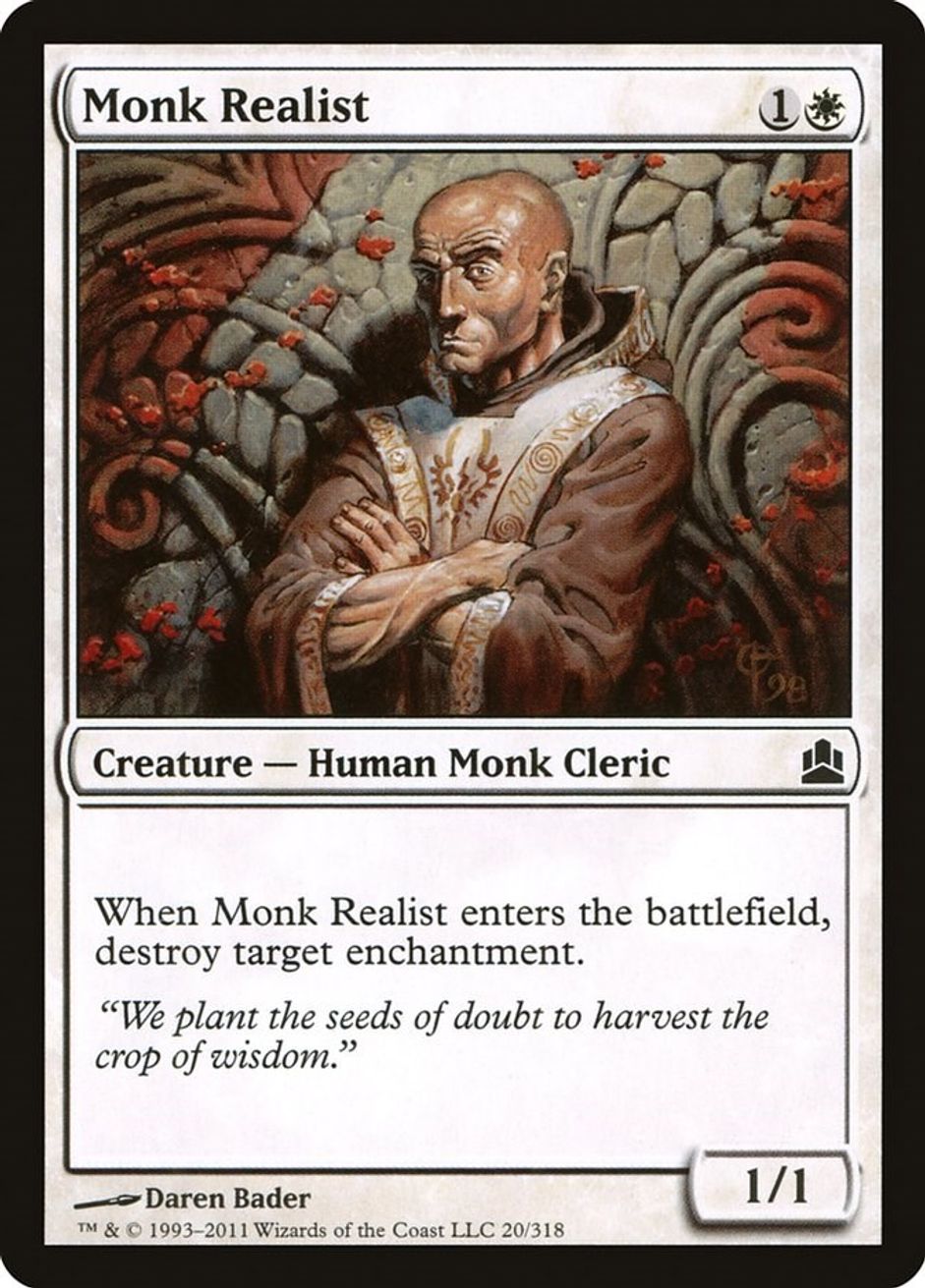 Monk Realist - Commander - Magic: The Gathering