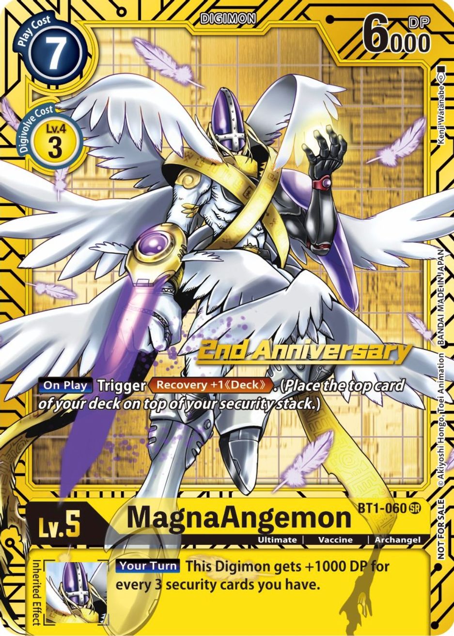 MagnaAngemon - BT1-060 (2nd Anniversary Card Set) - Release Special Booster - Digimon Card Game