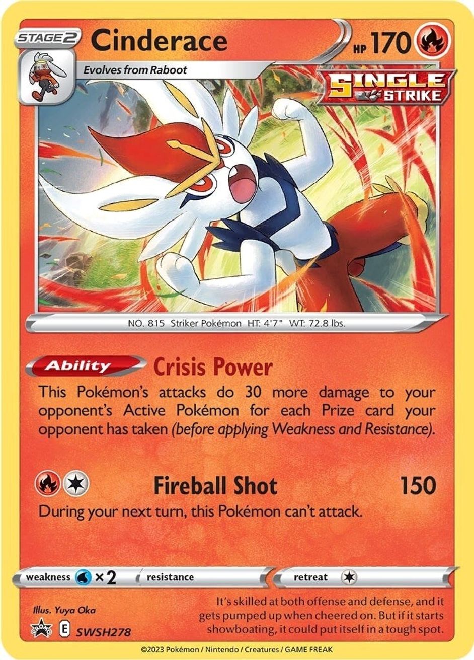 Cinderace - SWSH278 - SWSH: Sword & Shield Promo Cards - Pokemon