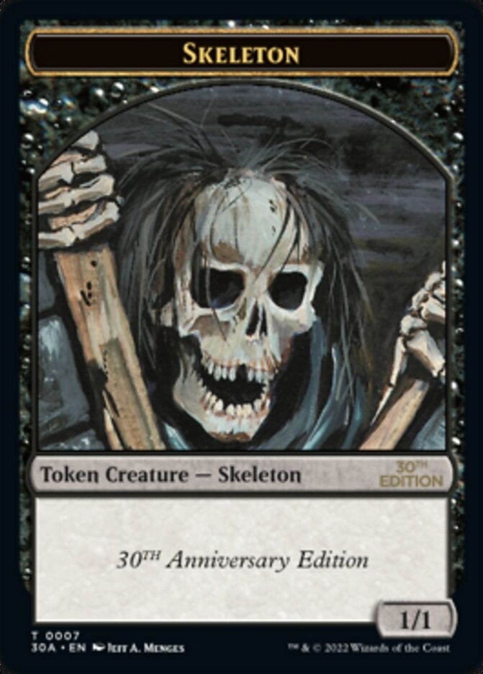 Skeleton Token - 30th Anniversary Edition - Magic: The Gathering
