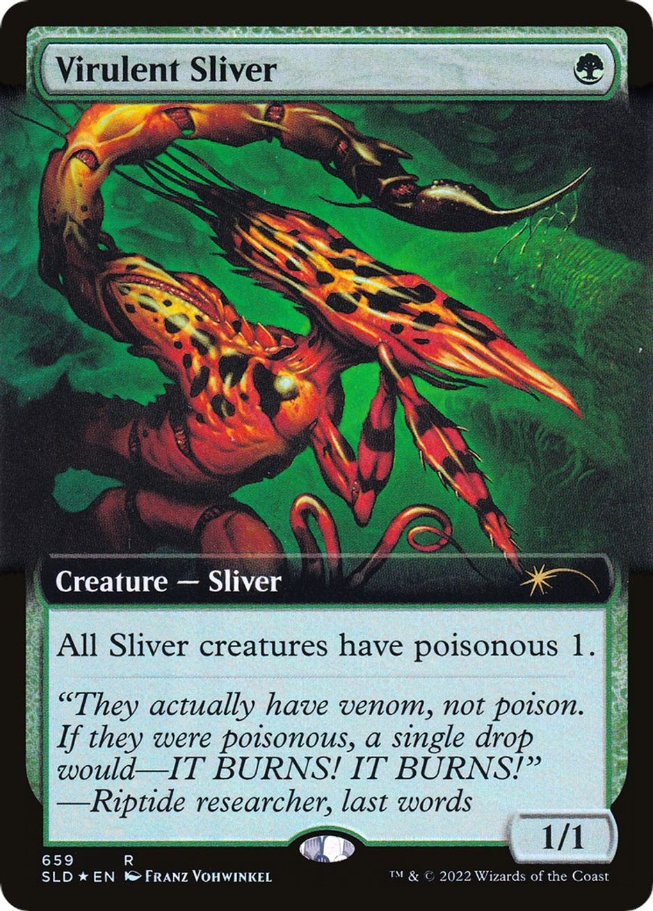 Virulent Sliver (Extended Art) - Secret Lair Drop Series - Magic: The ...