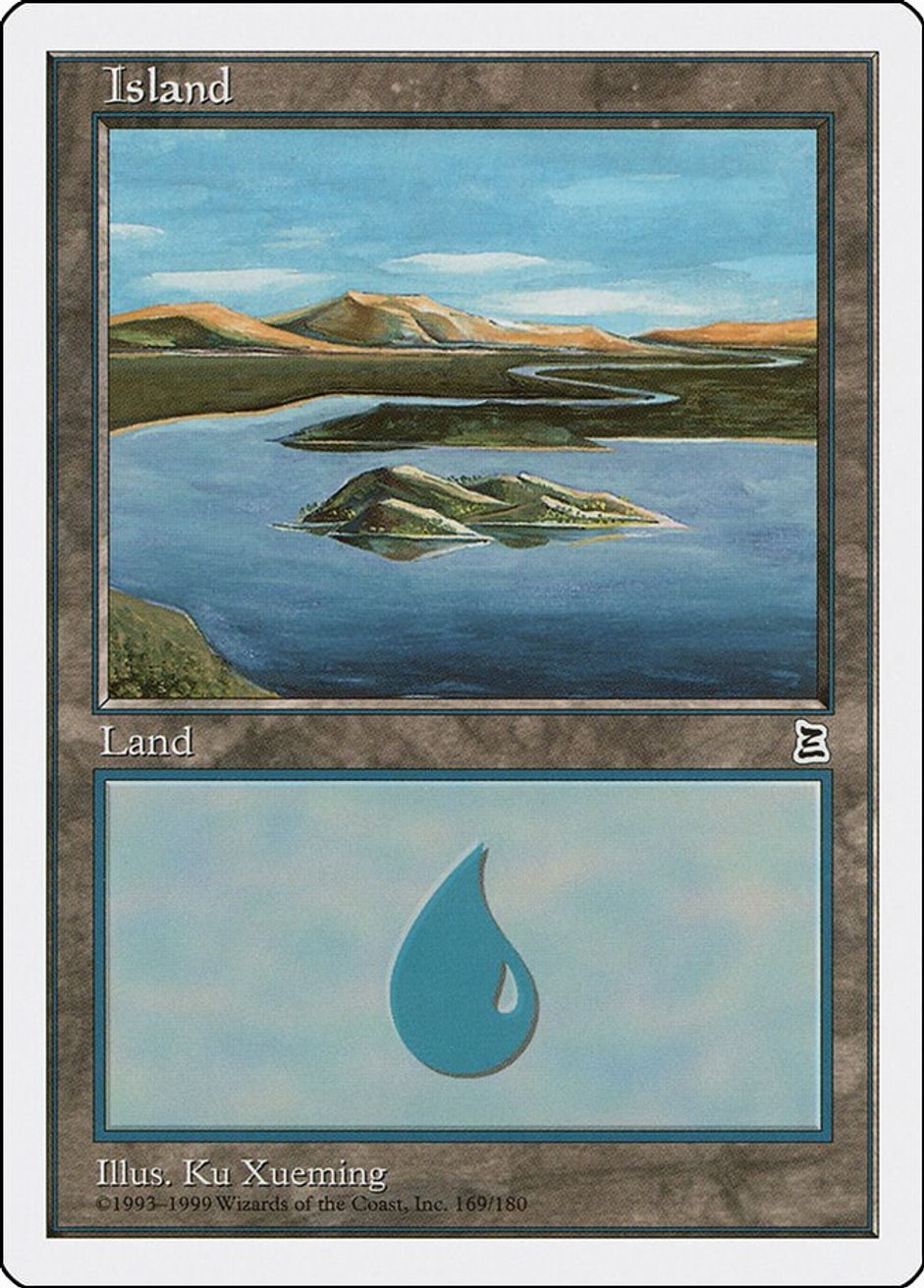 Island (169) - Portal Three Kingdoms - Magic: The Gathering