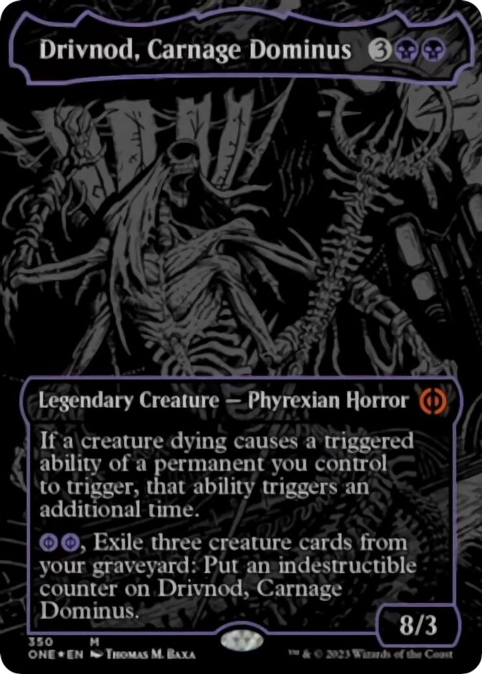 Drivnod, Carnage Dominus (Oil Slick Raised Foil) - Phyrexia: All Will ...