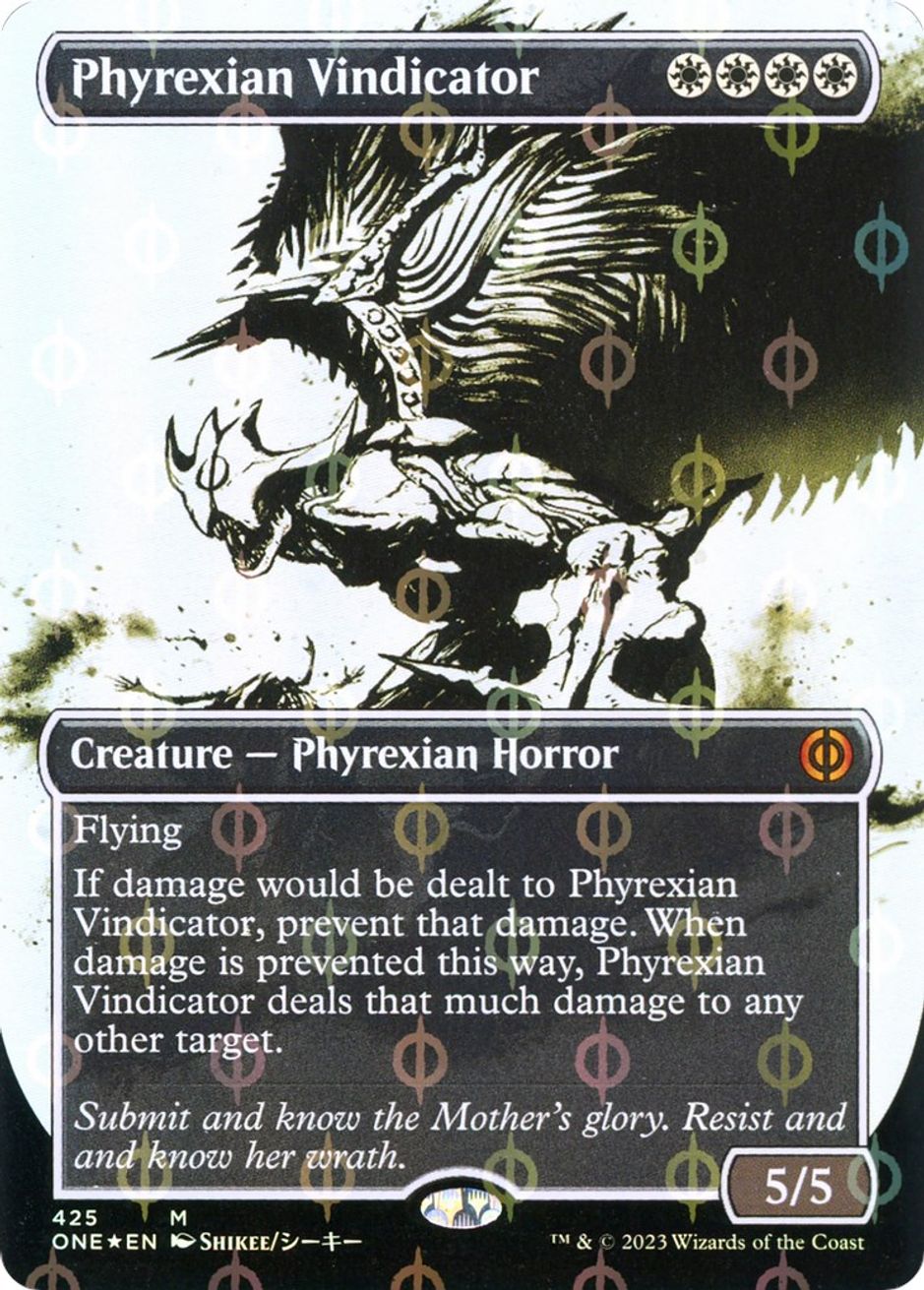 Phyrexian Vindicator (Showcase) (Step-and-Compleat Foil) - Phyrexia ...