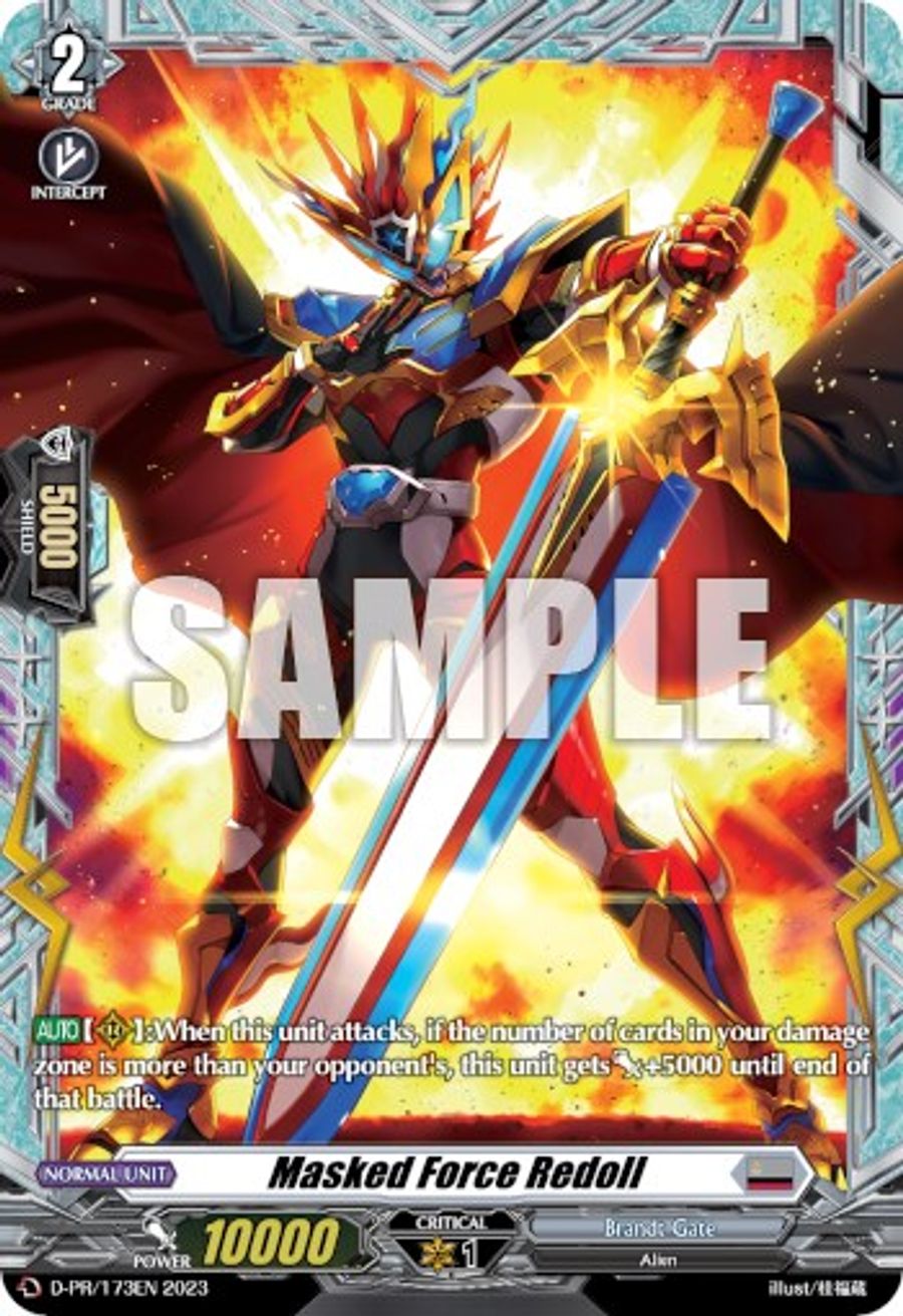 Masked Force Redoll (Frame Rare) - D Promo Cards - Cardfight Vanguard