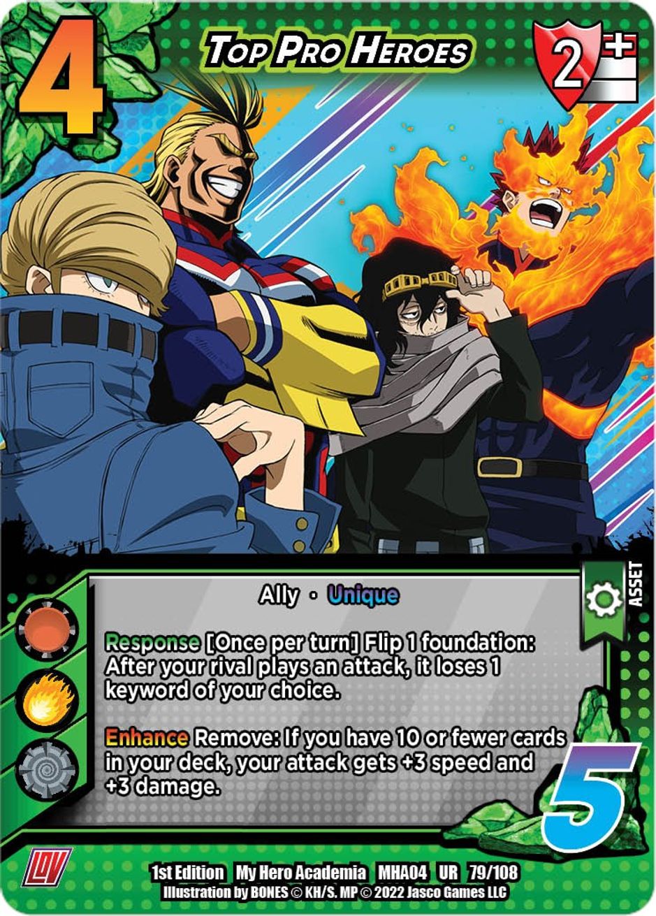 Top Pro Heroes - UniVersus: My Hero Academia: League of Villains ...