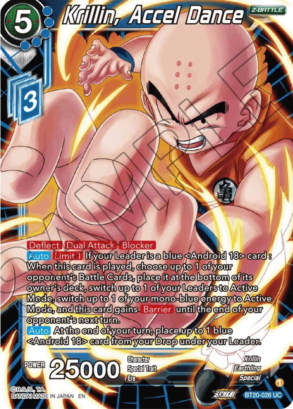 Krillin, Accel Dance - Power Absorbed - Dragon Ball Super CCG