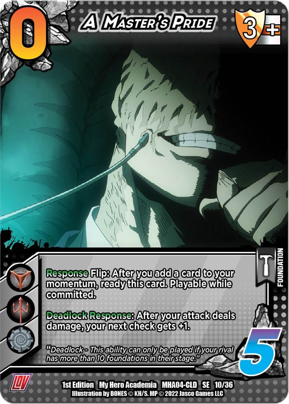 A Master's Pride - UniVersus: My Hero Academia: League of Villains ...