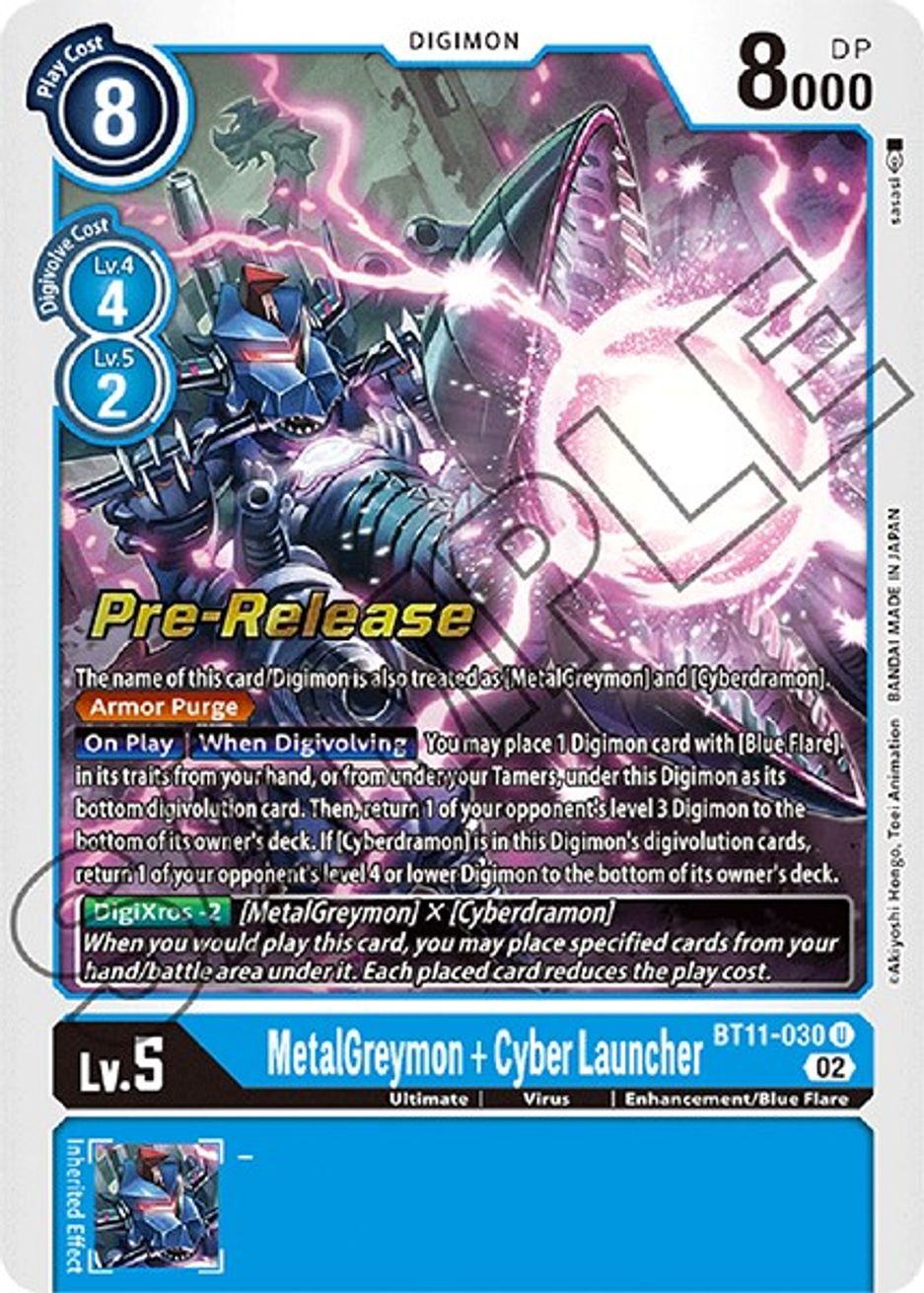 MetalGreymon + Cyber Launcher - Dimensional Phase Pre-Release Cards ...