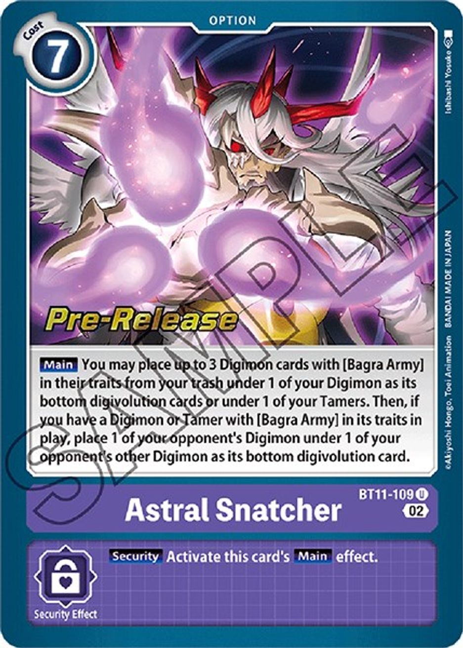 Astral Snatcher - Dimensional Phase Pre-Release Cards - Digimon Card Game
