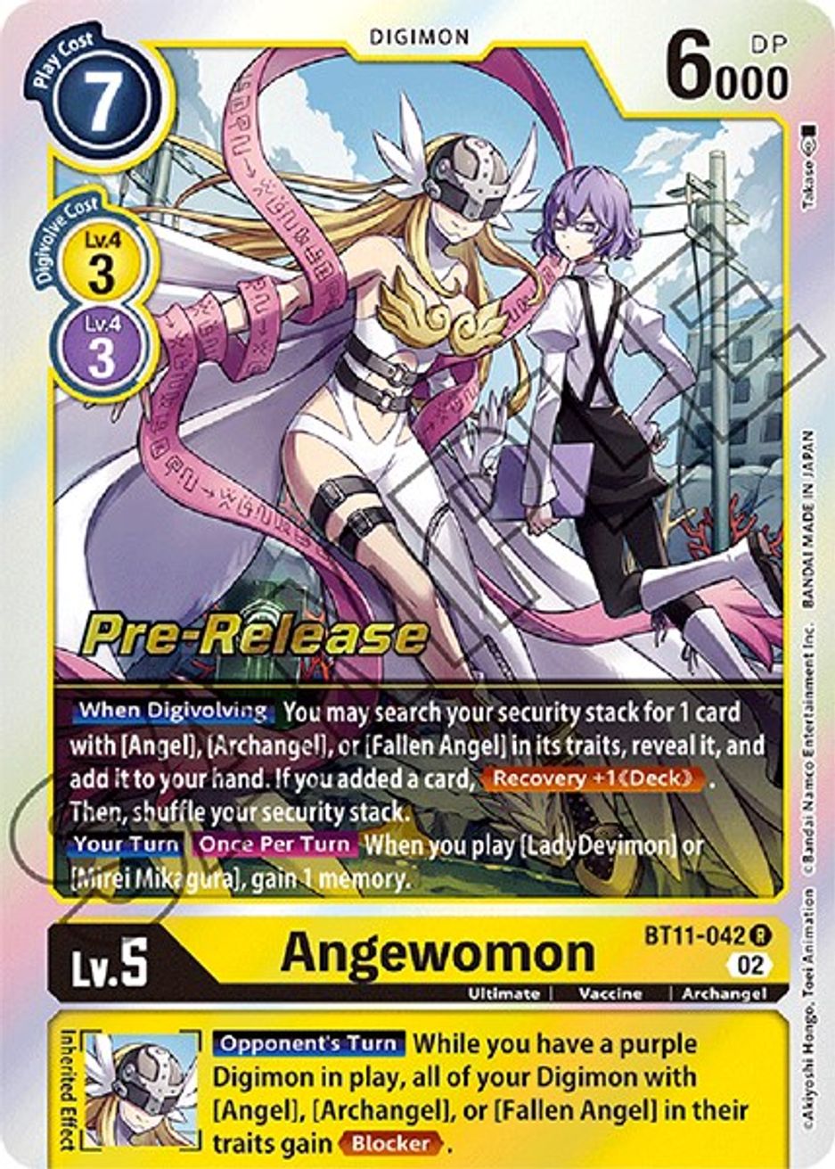 Angewomon - Dimensional Phase Pre-Release Cards - Digimon Card Game