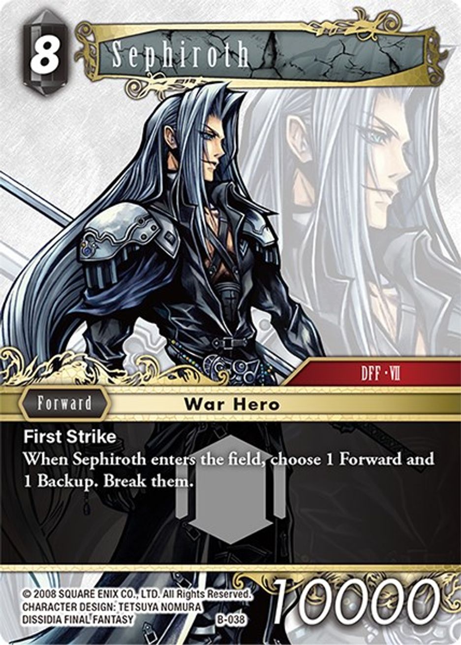 Sephiroth (B-038) - Boss Deck: Final Fantasy VII - Final Fantasy TCG