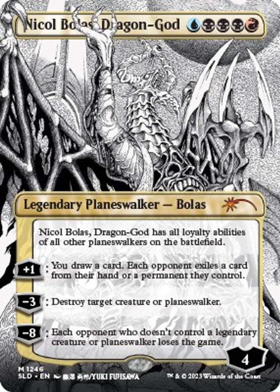 Nicol Bolas, Dragon-God (Borderless) - Secret Lair Drop Series - Magic ...