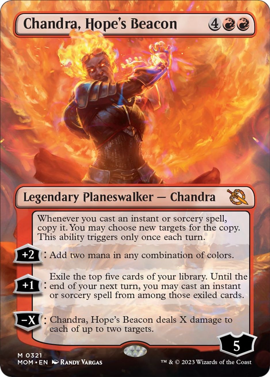 Chandra, Hope's Beacon (Borderless) - March of the Machine - Magic: The ...