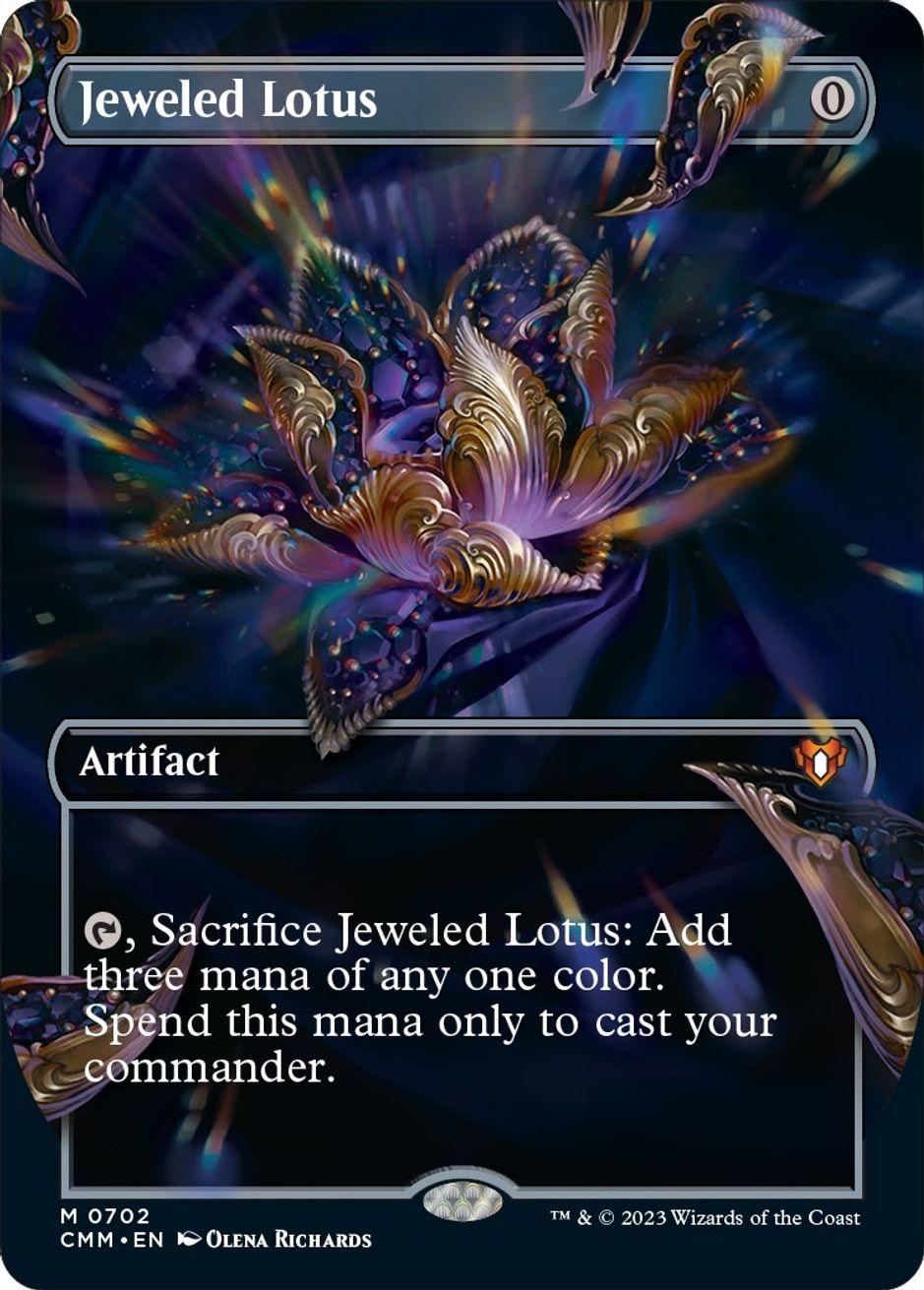 Jeweled Lotus (Borderless) - Commander Masters - Magic: The Gathering