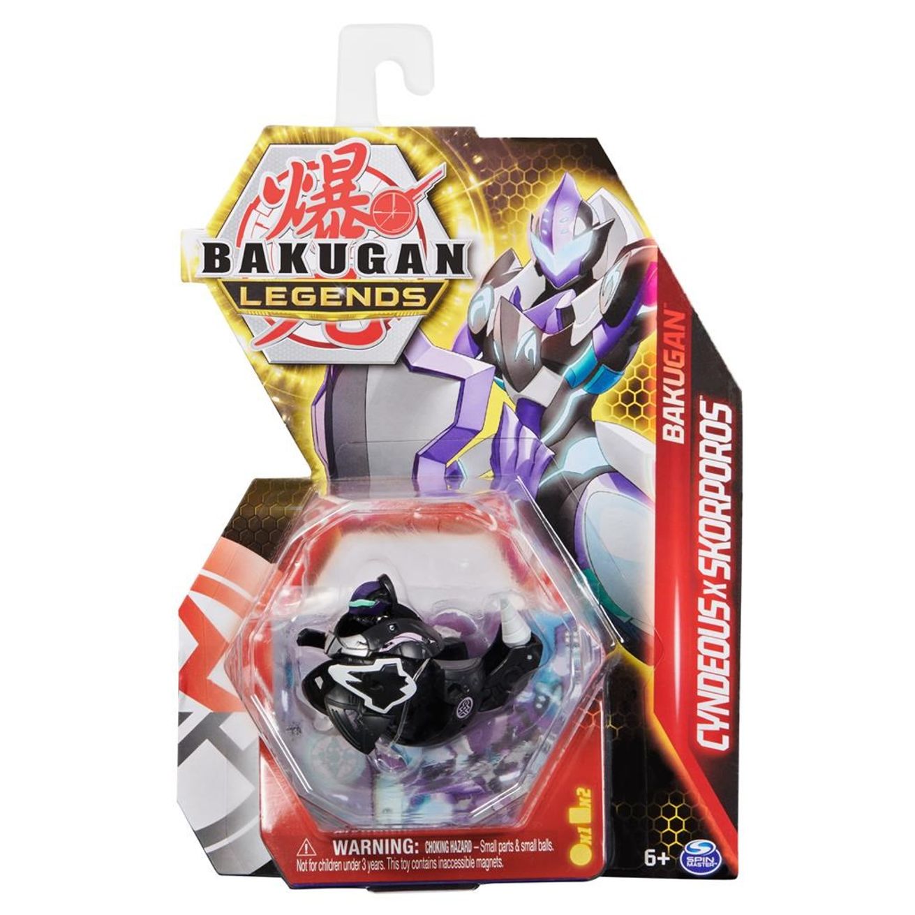 Core Bakugan Single Pack - Darkus/Haos Cyndeous x Skorporos - Legends ...