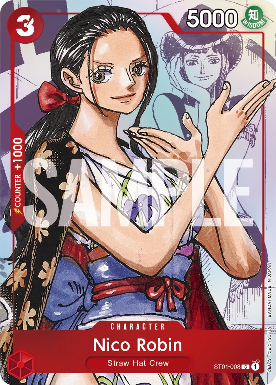 Nico Robin - ST01-008 (Alternate Art) - One Piece Promotion Cards - One Piece Card Game