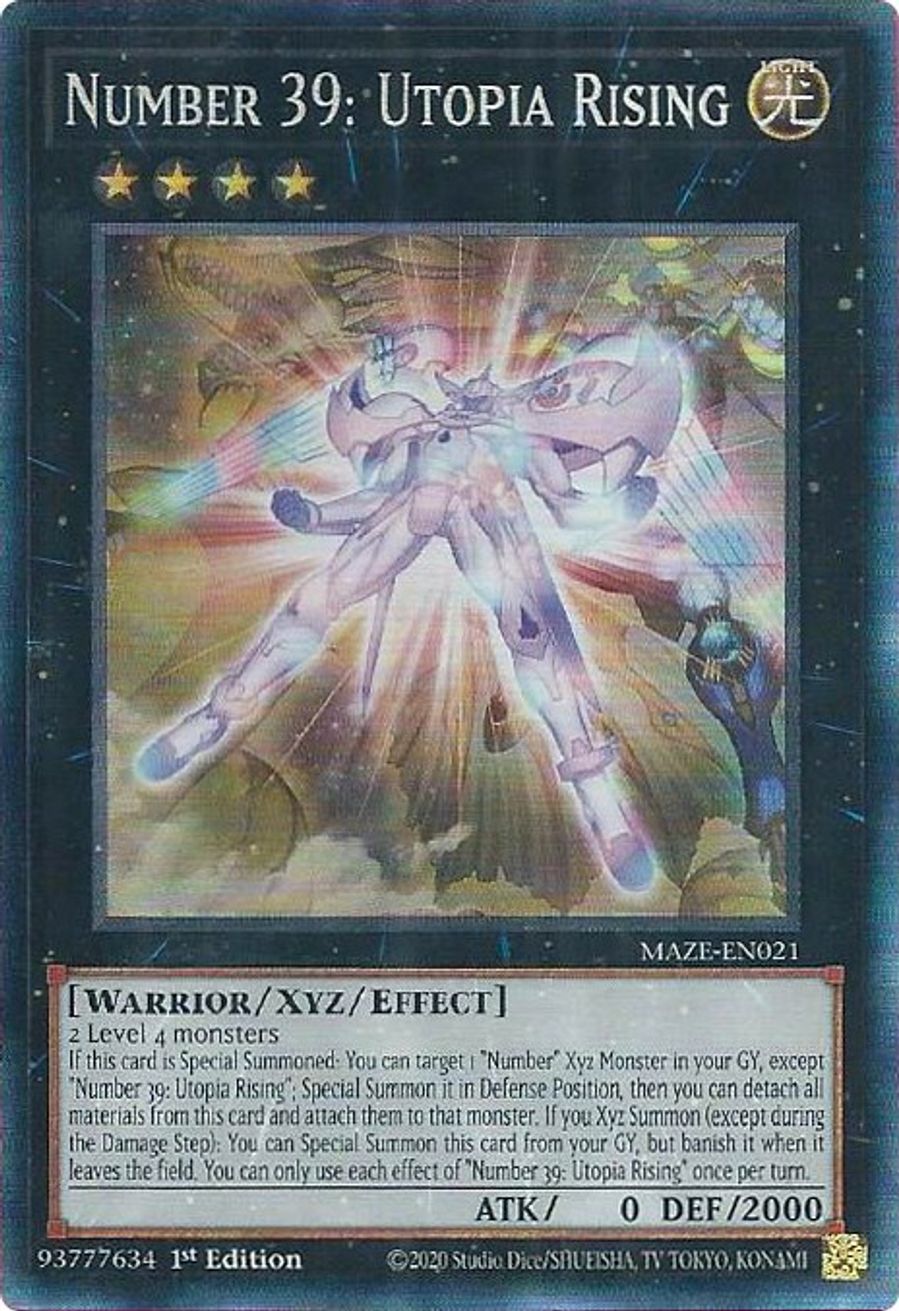 Number 39: Utopia Rising (CR) - Maze of Memories - YuGiOh