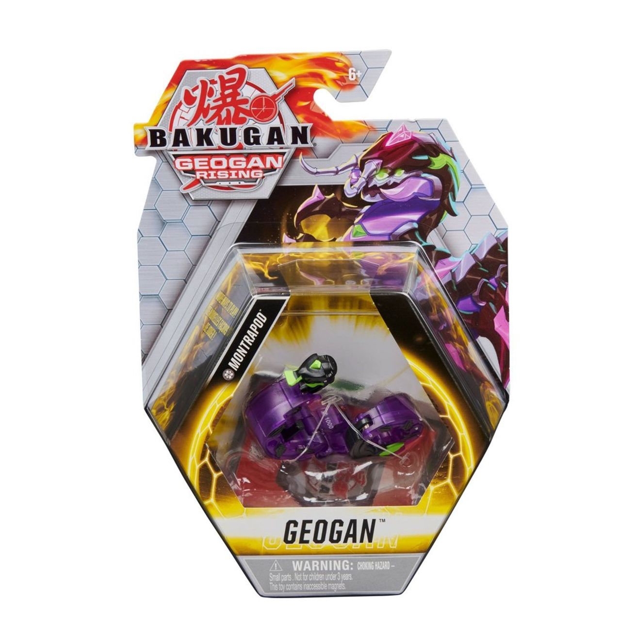 Bakugan Geogan Single Pack - Darkus Montrapod - Geogan Rising - Bakugan TCG