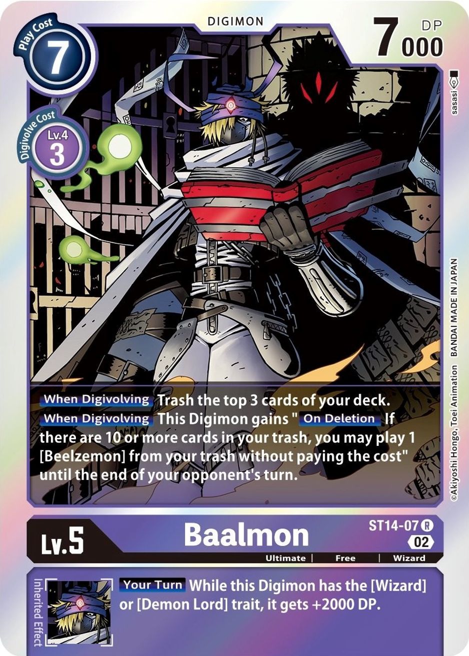 Baalmon - Starter Deck 14: Beelzemon Advanced Deck Set - Digimon Card Game