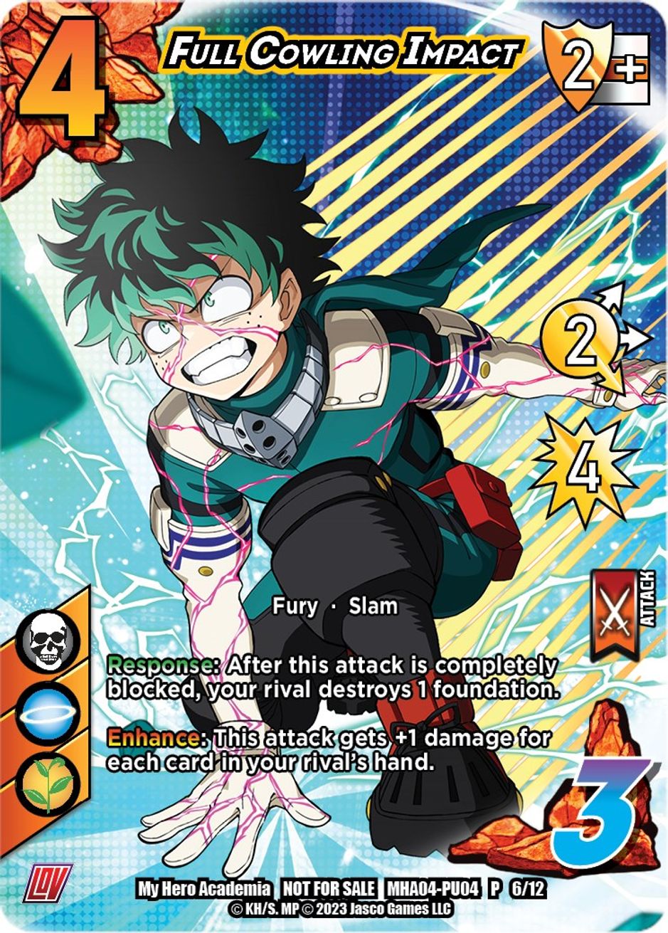 Full Cowling Impact (Plus Ultra Pack 4) - UniVersus: My Hero Academia Promo Cards - UniVersus