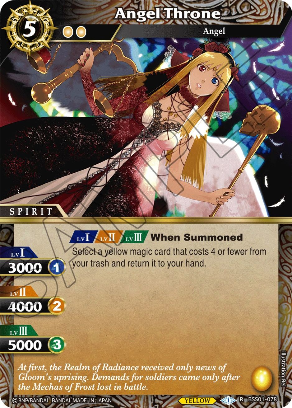 Angel Throne - Dawn of History - Battle Spirits Saga