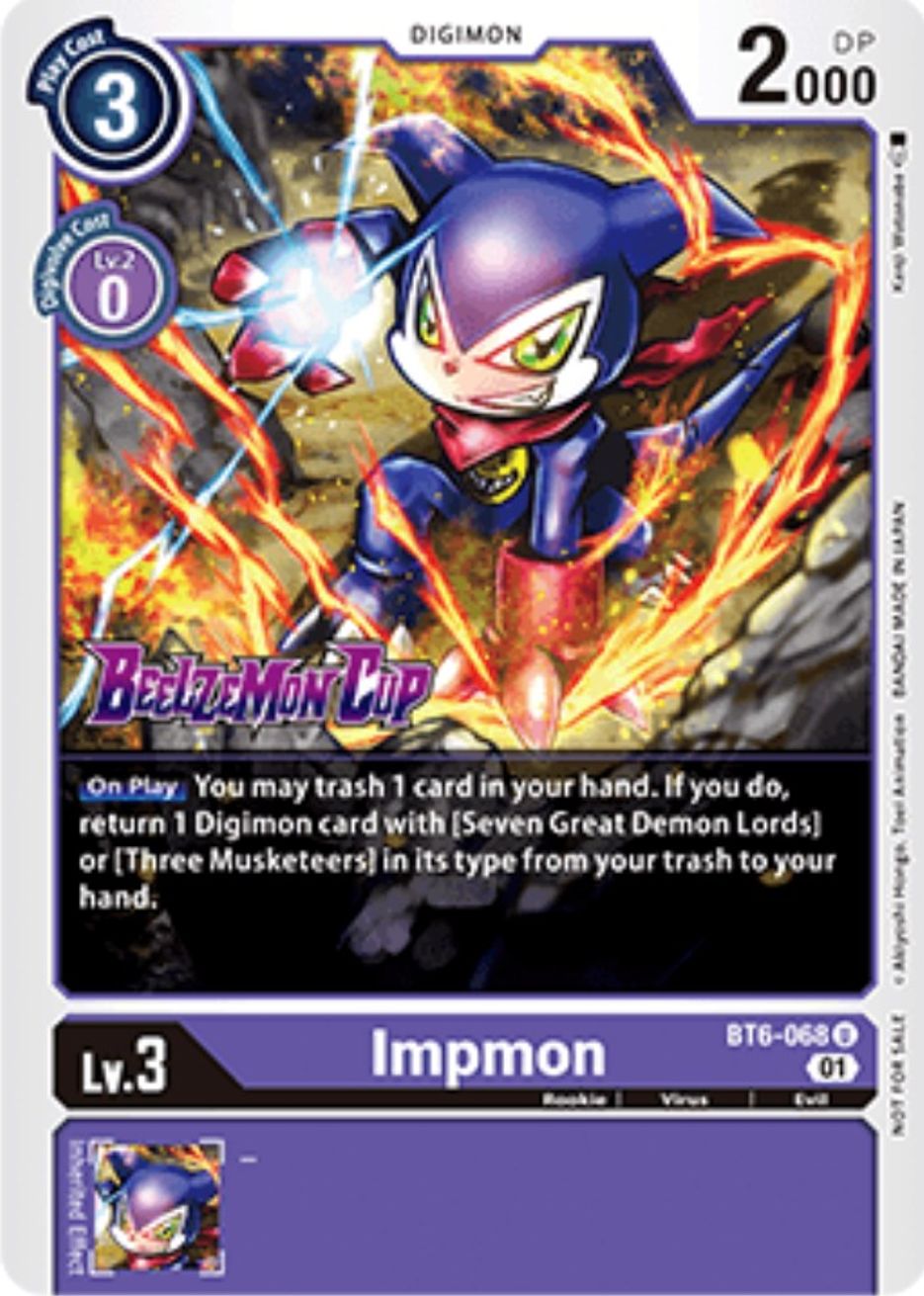 Impmon (Beelzemon Cup Participation) - Starter Deck 14: Beelzemon ...