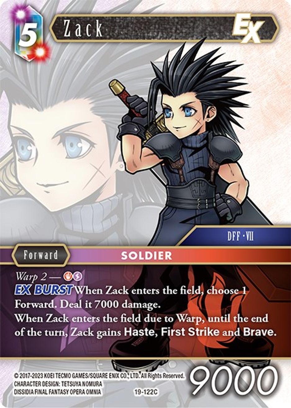 Zack EX - From Nightmares - Final Fantasy TCG