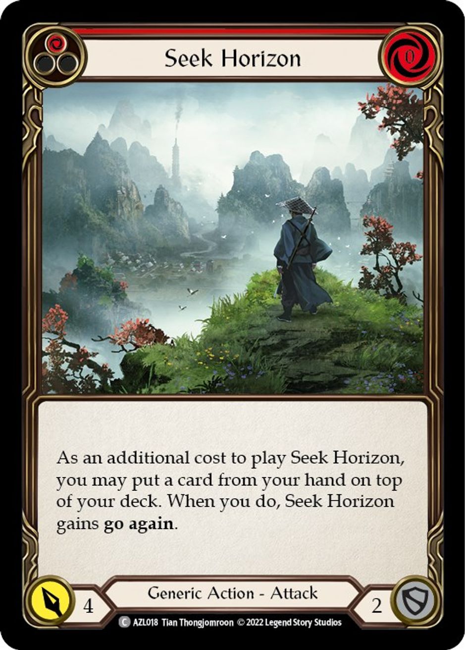 Seek Horizon (Red) - Blitz Deck: Outsiders - Azalea - Flesh and Blood TCG