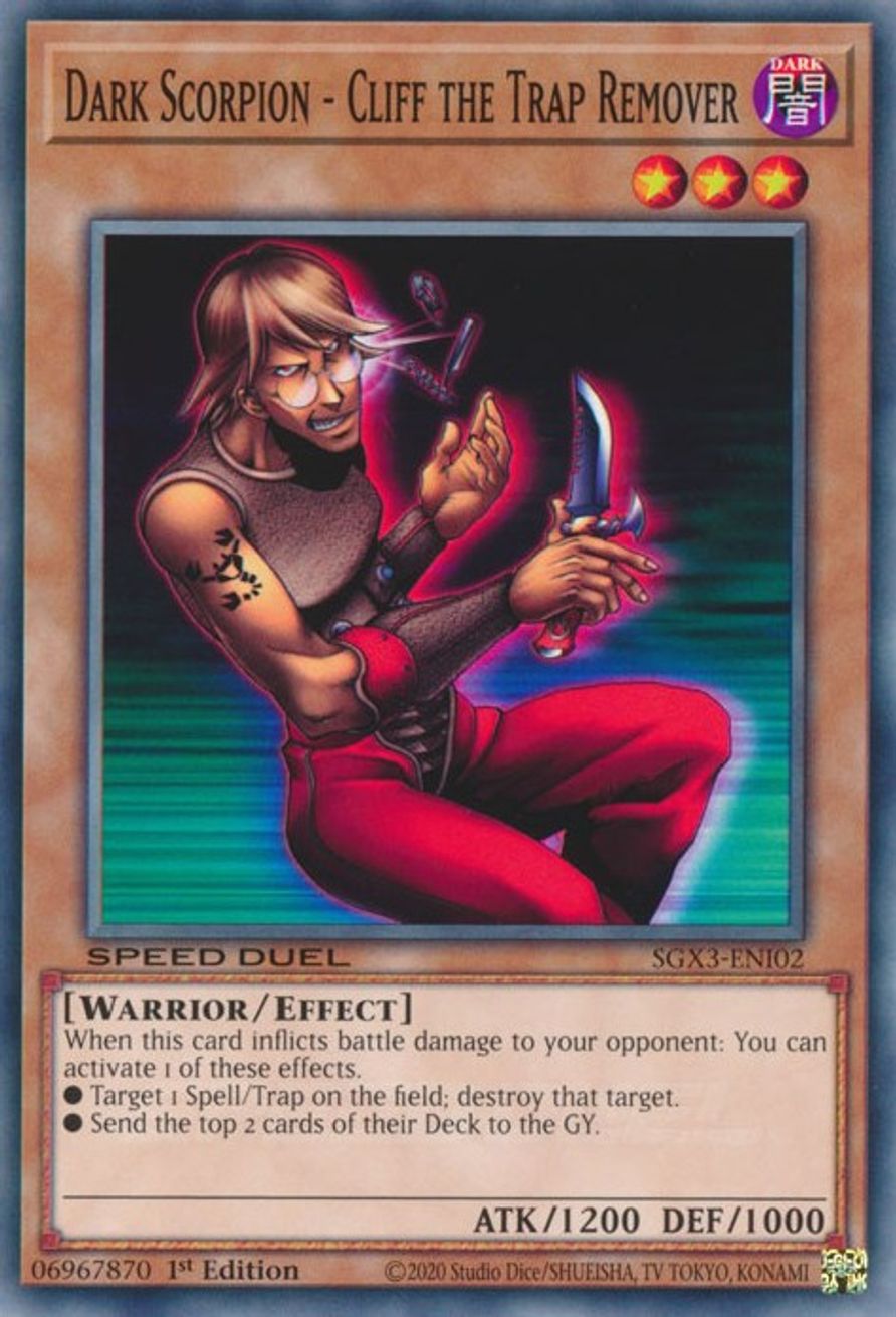 Dark Scorpion - Cliff the Trap Remover - Speed Duel GX: Duelists of Shadows - YuGiOh