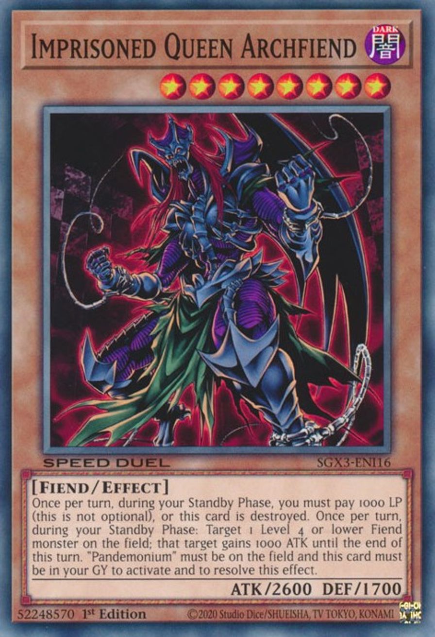 Imprisoned Queen Archfiend - Speed Duel GX: Duelists of Shadows - YuGiOh