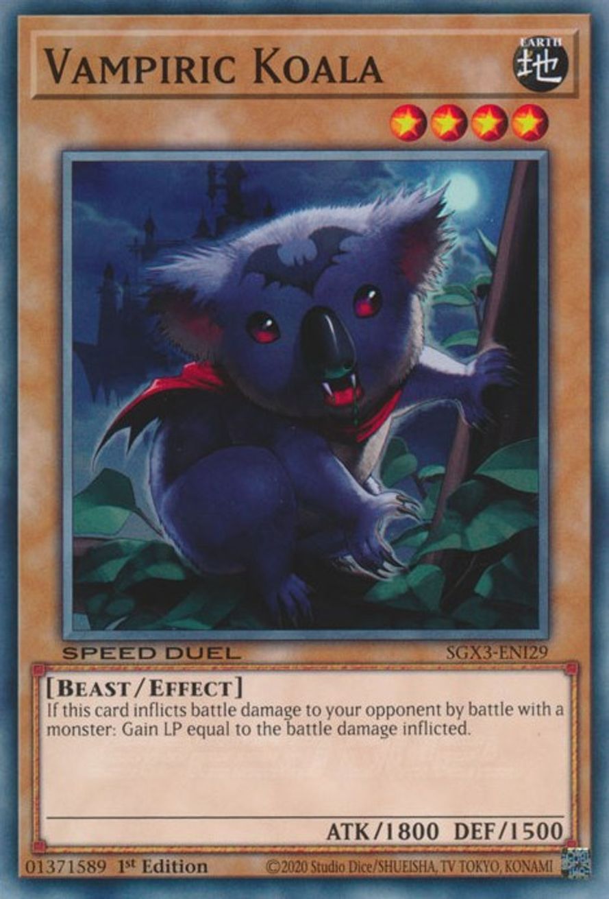 Vampiric Koala - Speed Duel GX: Duelists of Shadows - YuGiOh