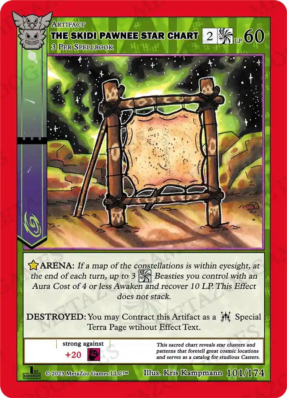 The Skidi Pawnee Star Chart - Native: First Edition - MetaZoo